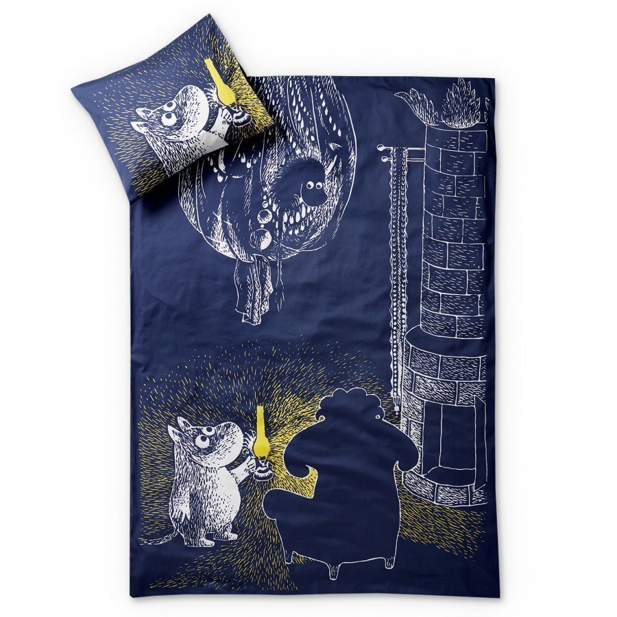 Finlayson Muumi Ja Esi Isä Pussilakanasetti Satiini - Sisustuskauppa24.fi