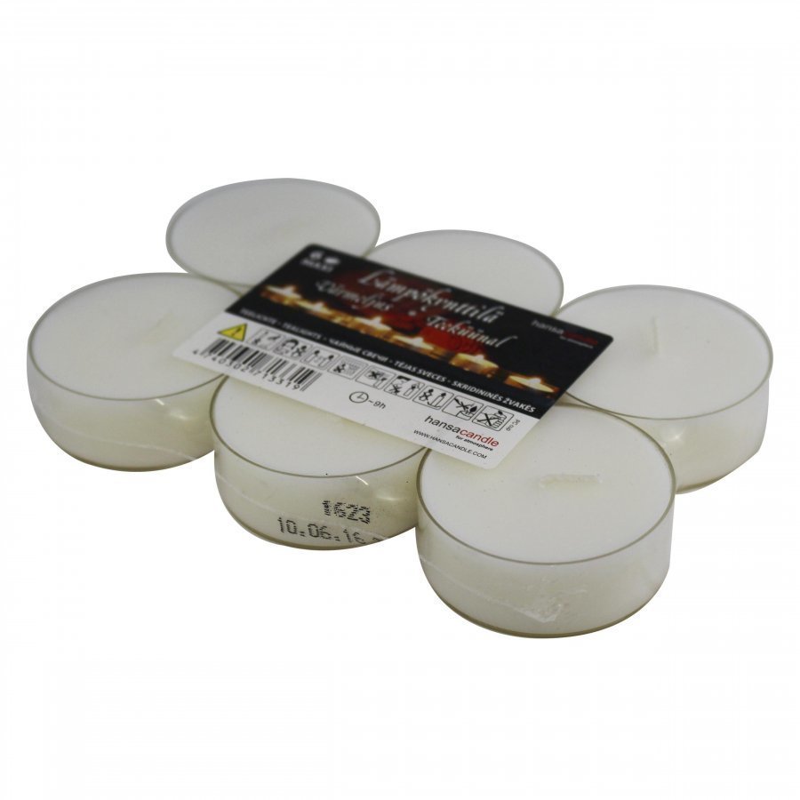Hansa Candle Maxi Lämpökynttilä Kirkaskuppi 6 Kpl / Pkt ...